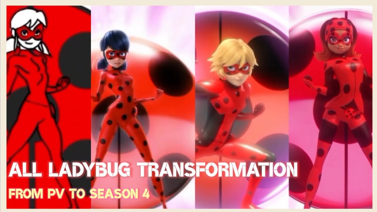 [2022] Miraculous Ladybug : All transformation PV-Ss4 - YouTube