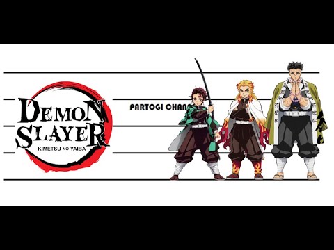 DEMON SLAYER KIMETSU NO YAIBA HEIGHT COMPARISON - YouTube