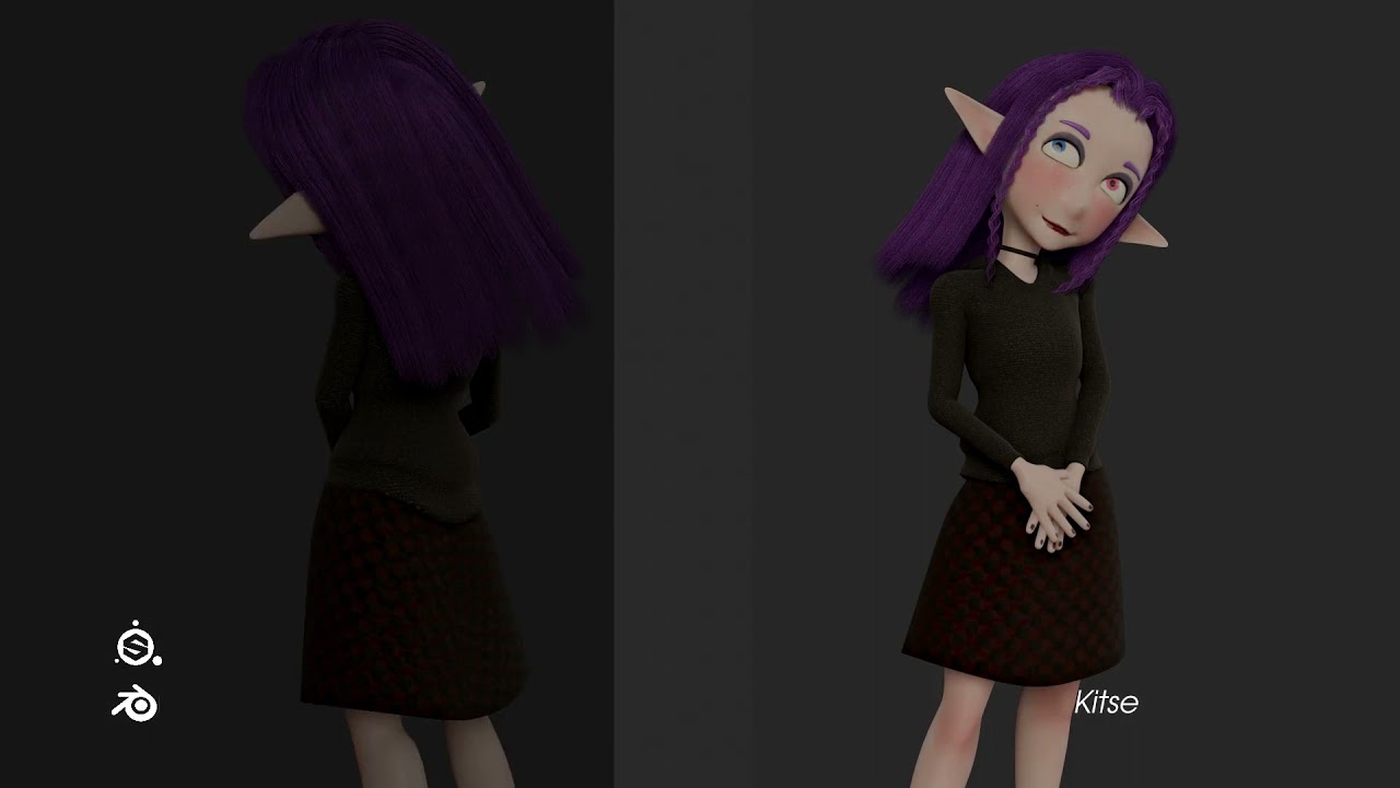 3D Character Turntable | Kitse | Blender 3D Reel - YouTube