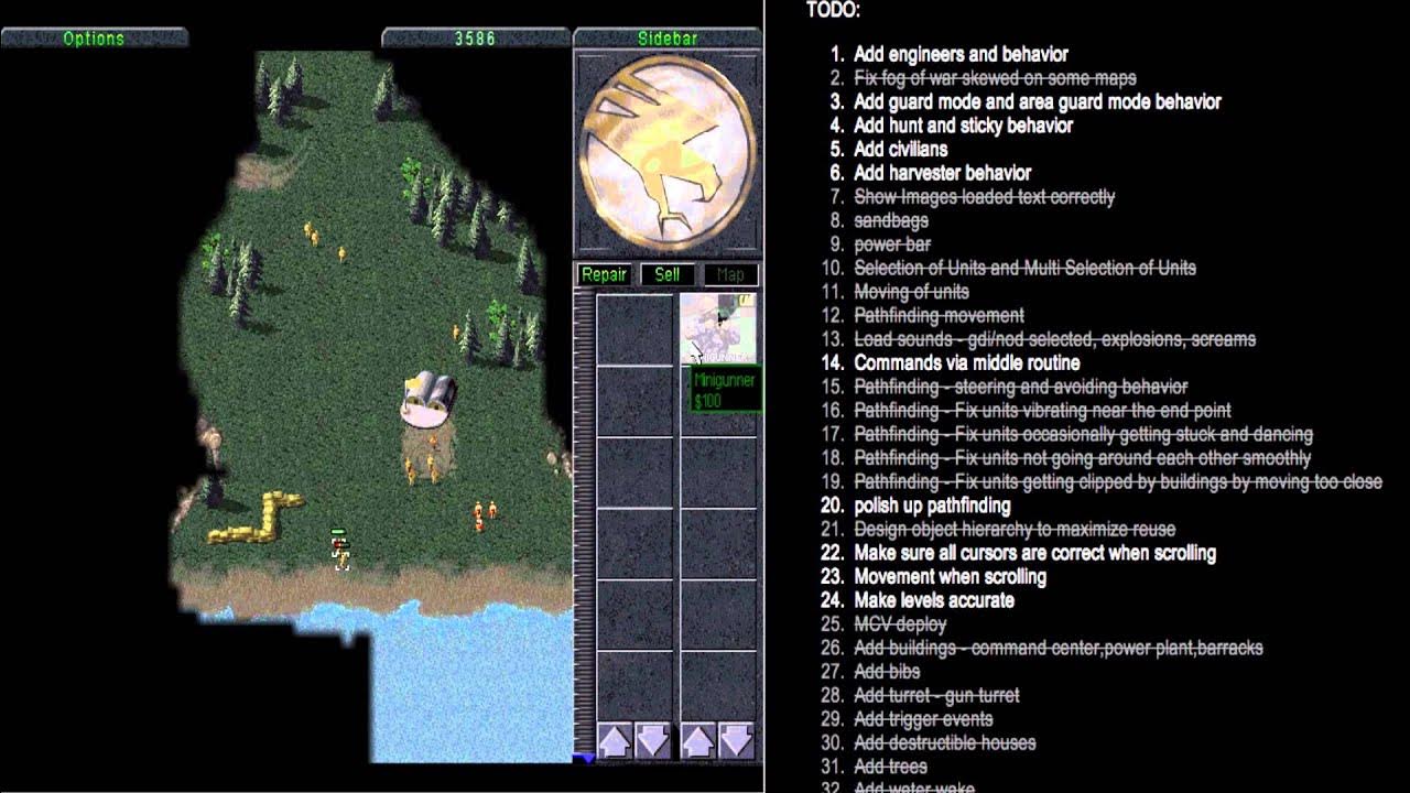 Command and Conquer - HTML5 RTS Game v0.5 - First Multiplayer Demo - YouTube