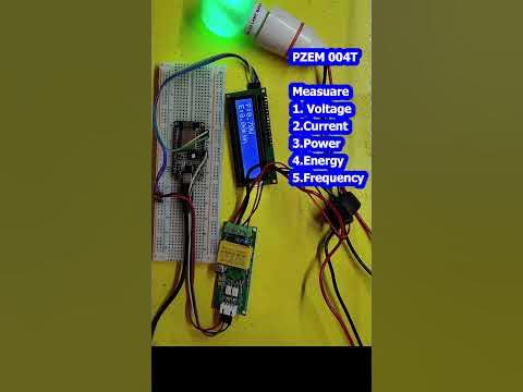 PZEM 004T Sensor with LCD NodeMCU | ESP8266 Energy meter #esp32 #arduino #iotprojects - YouTube