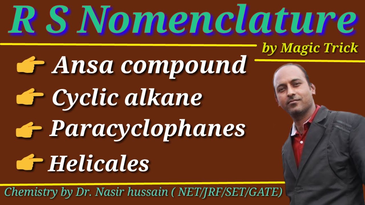 Msc Chemistry | r s nomenclature Ansa compound|Paracyclophanes ...
