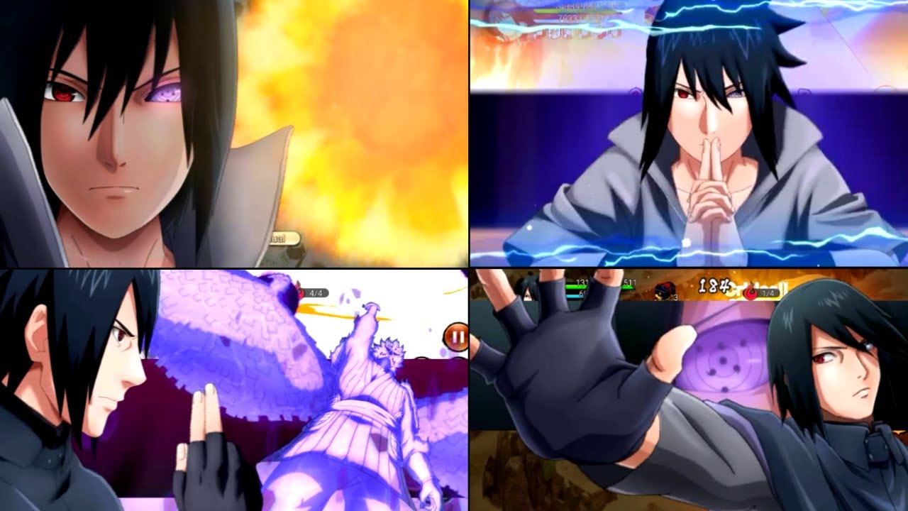 Sasuke All Chibaku Tensei Ultimate Jutsu Showcase | Solo AM Gameplay ...