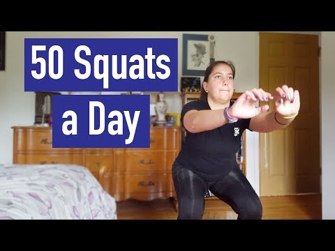 50 Squats a Day for a Week Challenge - YouTube