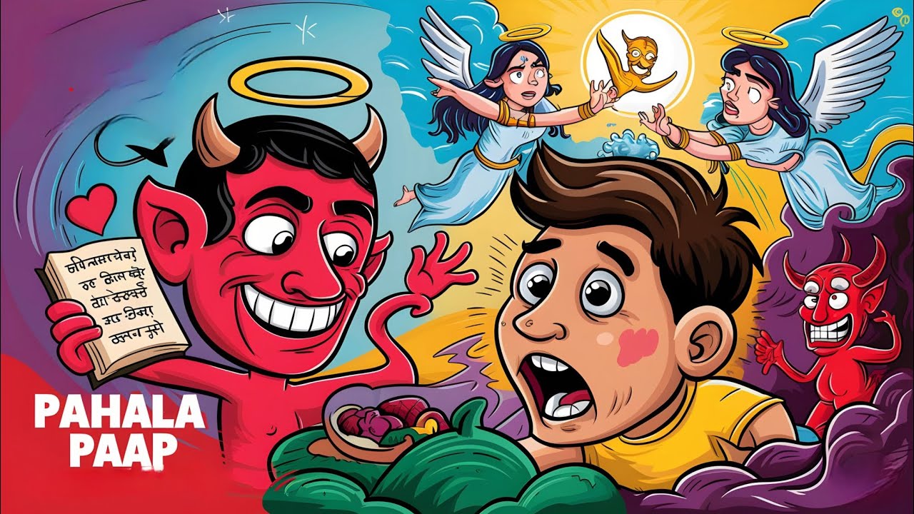 Pahala Paap (पहला पाप): A Gripping 2D Cartoon Story | Moral Values for ...
