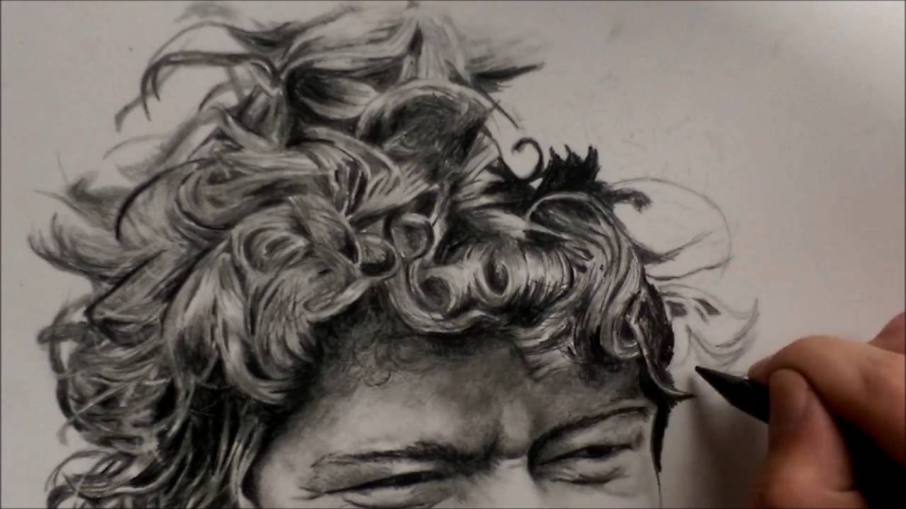 Drawing Luke Kelly. - YouTube
