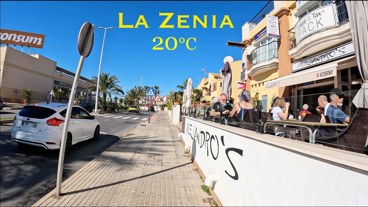 [4K] Beautiful☀️Sunny Monday Morning Walking Tour⎮La Zenia Beach to ...