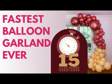 The FASTEST Way to Build a Balloon Garland | Balloon Garland Tutorial | DIY Balloon Garland | How To
