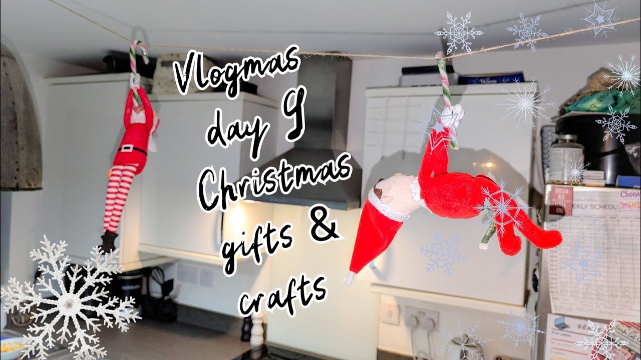 Vlogmas day 9 | Christmas gift sorting, Christmas crafts & lashing ...