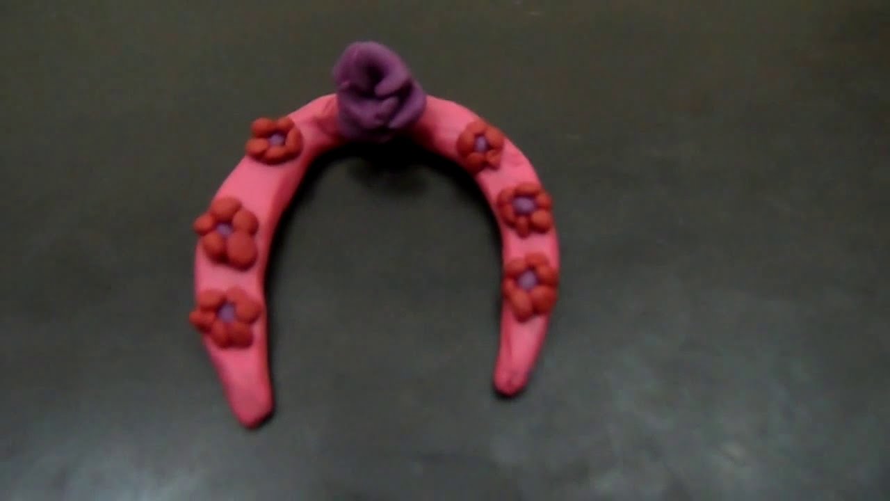 CLAY MODELING:HOW TO MAKE CLAY HAIR BOWS - YouTube