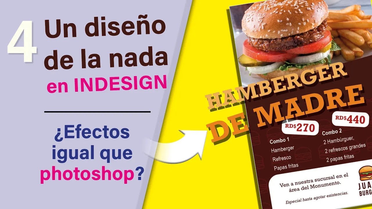 Creando un diseño desde 0 en Indesign: Aplicando efectos como photoshop ...