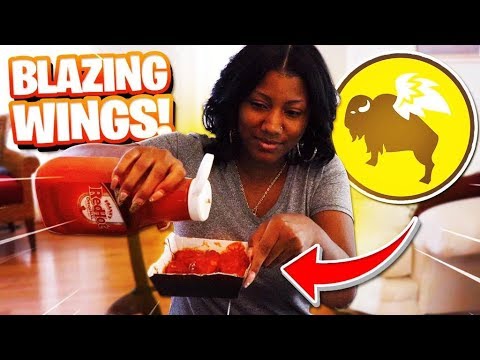 BUFFALO WILD WINGS BLAZIN CHALLENGE! - YouTube