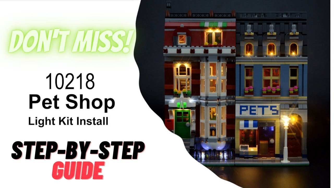 Lightailing Lego Pet Shop 10218 Light Kit Installation(Don't Miss ...