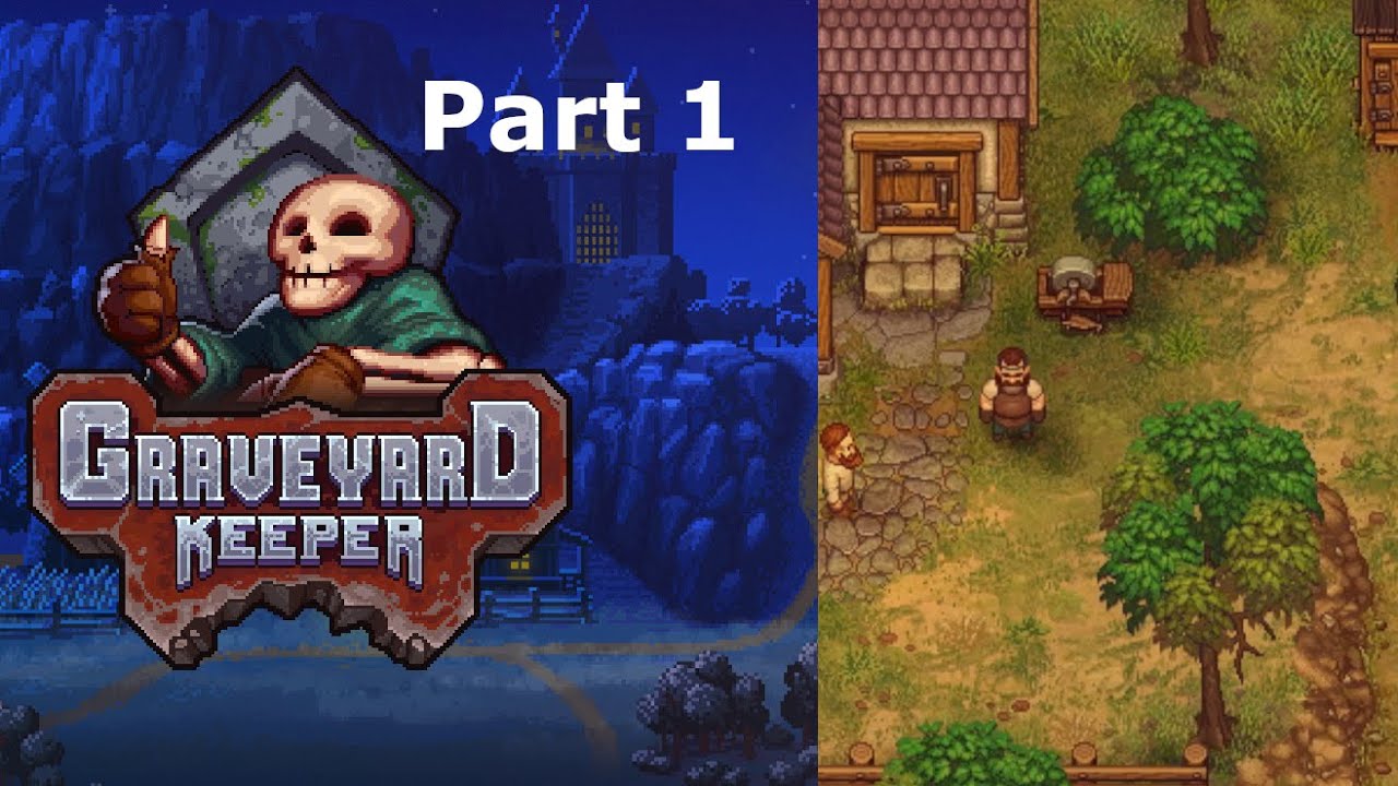 Graveyard Keeper play through | PS5 | Part 1 - Start the journey with basic tutorials - YouTube