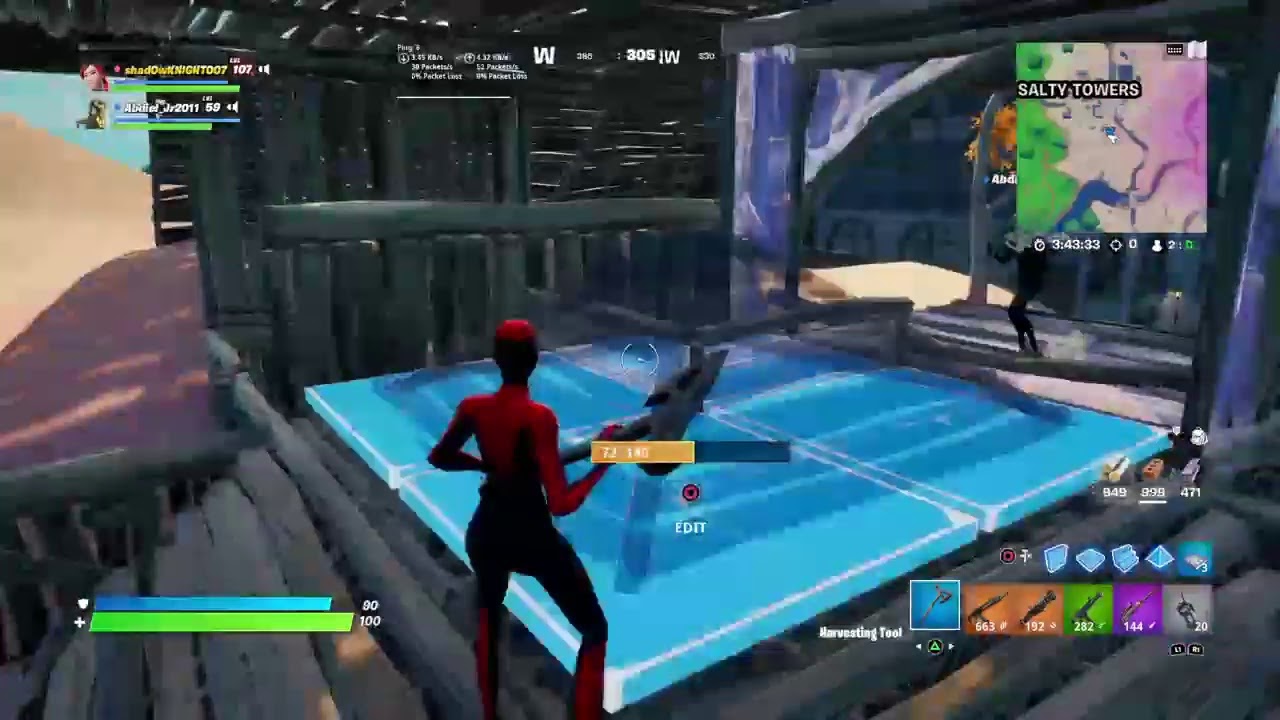 Me and my friend vs 25 enemy bots in Battle Lab (Fortnite) - YouTube