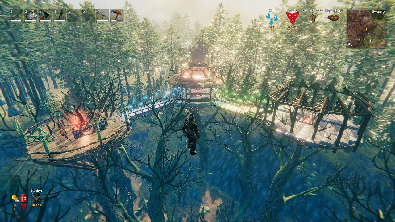Valheim Tree House in the Swamp [SHORT WALKTHROUGH] - YouTube
