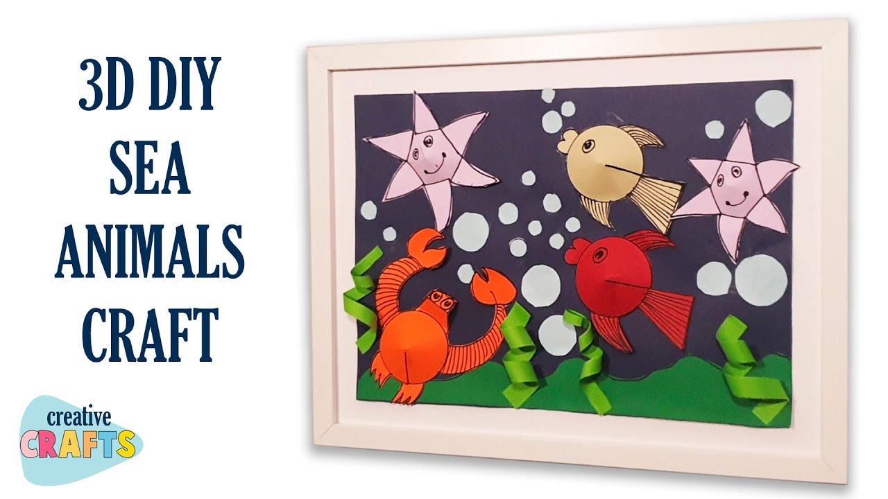 3D Sea Animals Crafts | DIY Paper Sea Animals Crafts | How To Make ...