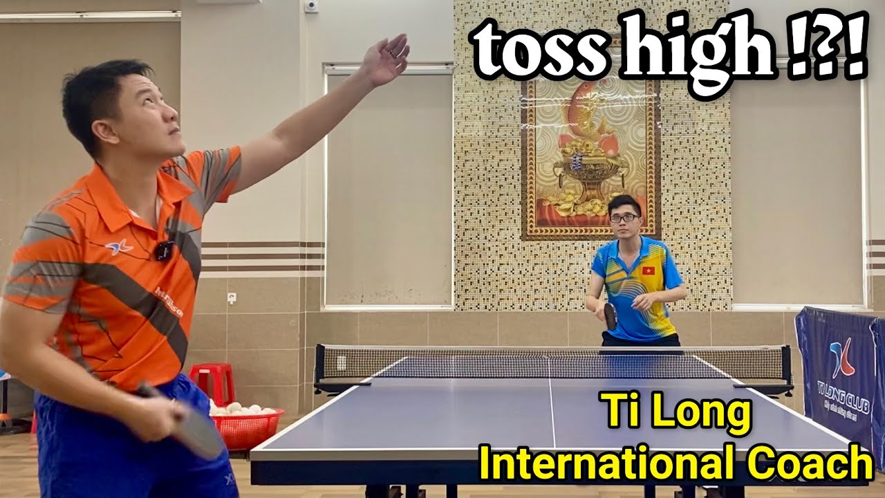 How to return a Forehand Pendulum High Toss serve - YouTube
