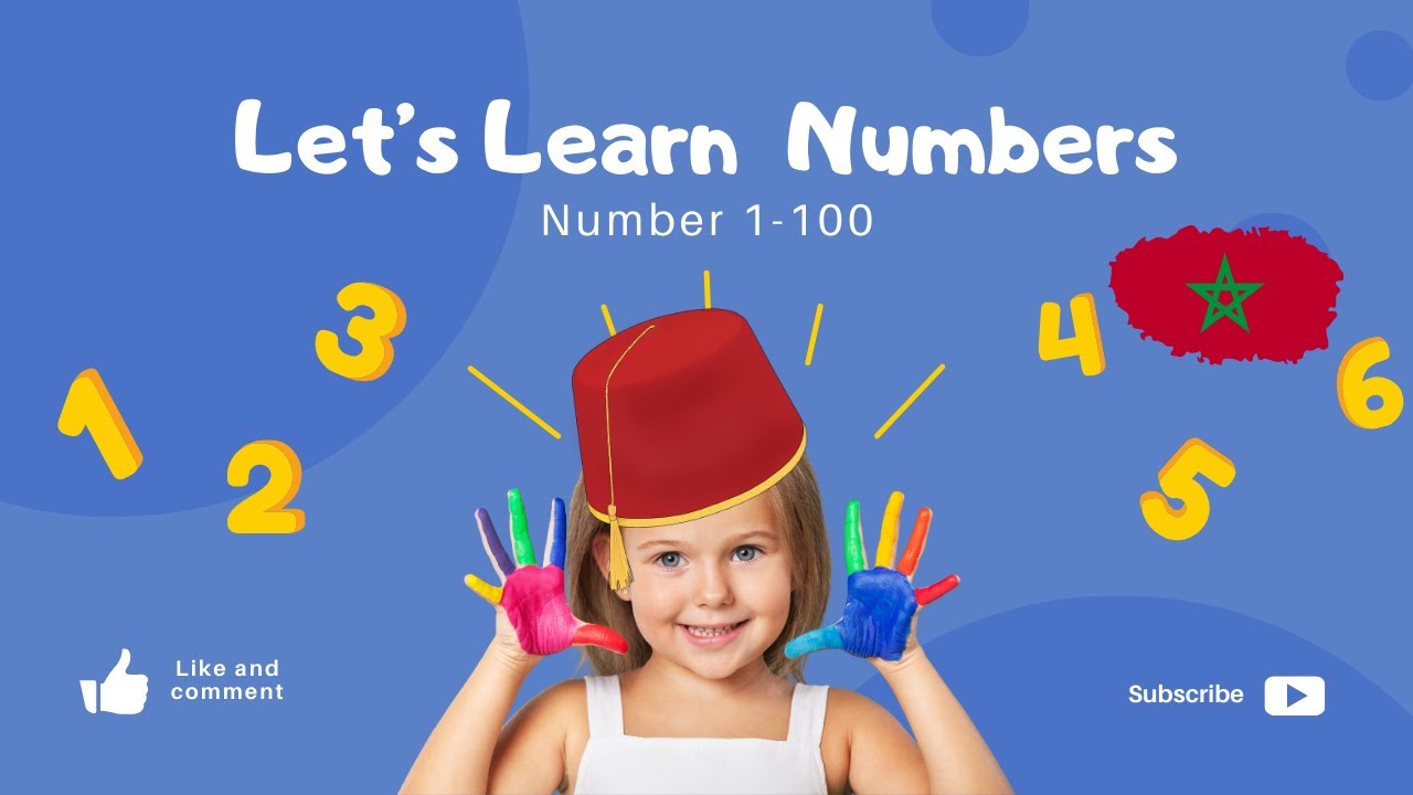 Numbers from 1 to 100 in Moroccan Arabic Darija - YouTube