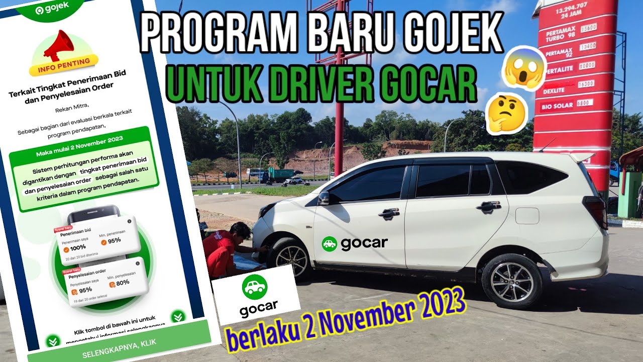APLIKASI GOJEK KELUARKAN PROGRAM BARU‼️😱 UNTUK DRIVER GOCAR‼️BERLAKU 2 ...