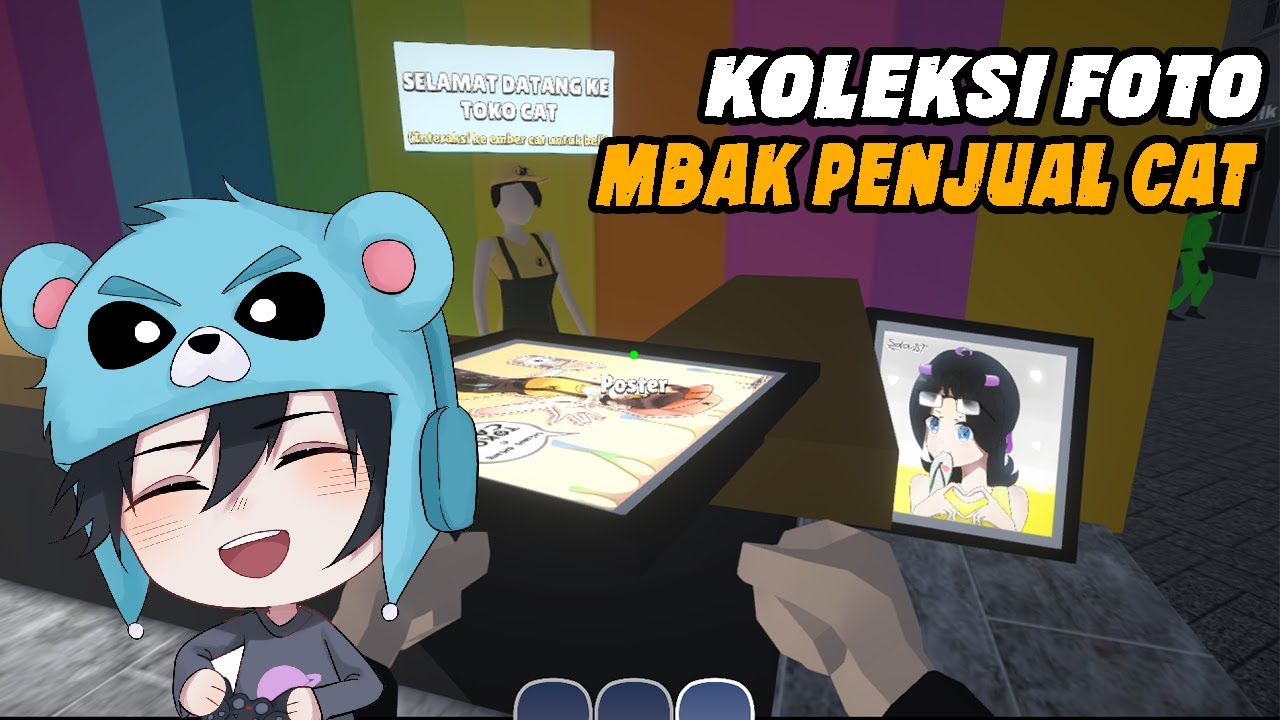 KOLEKSI FOTO MBAK TUKANG CAT CANTIK! Gameplay Warnet Simulator - YouTube