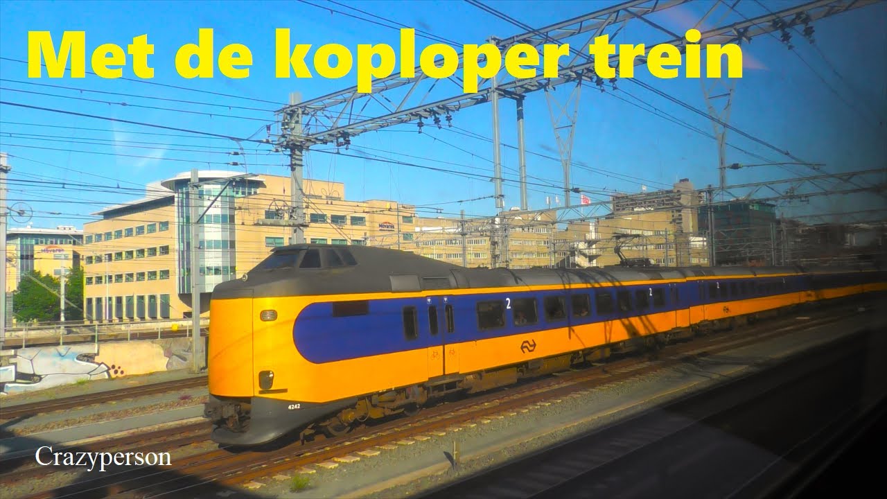 Met de trein van Utrecht Centraal richting Gouda (NS ICMm Koploper ...