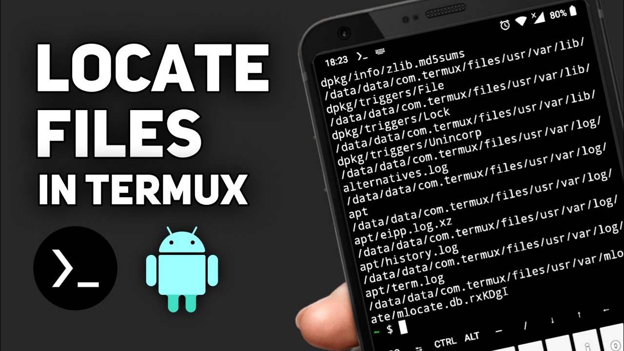 locate files in Termux | Tool you must have ! - YouTube