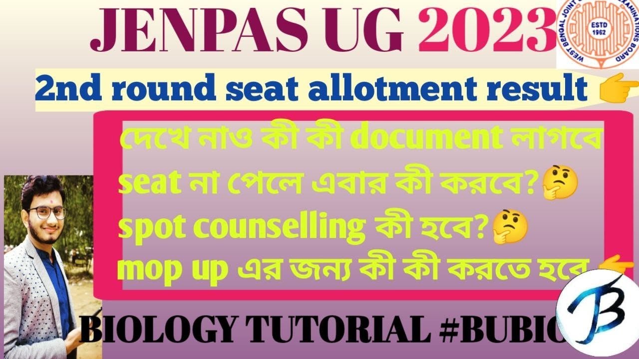 JENPAS UG RESULT 2023|2ND ROUND SEAT ALLOTMENT RESULT|MOPUP ROUND ...