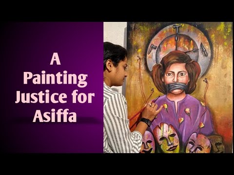Justice for Asifa on canvas - YouTube