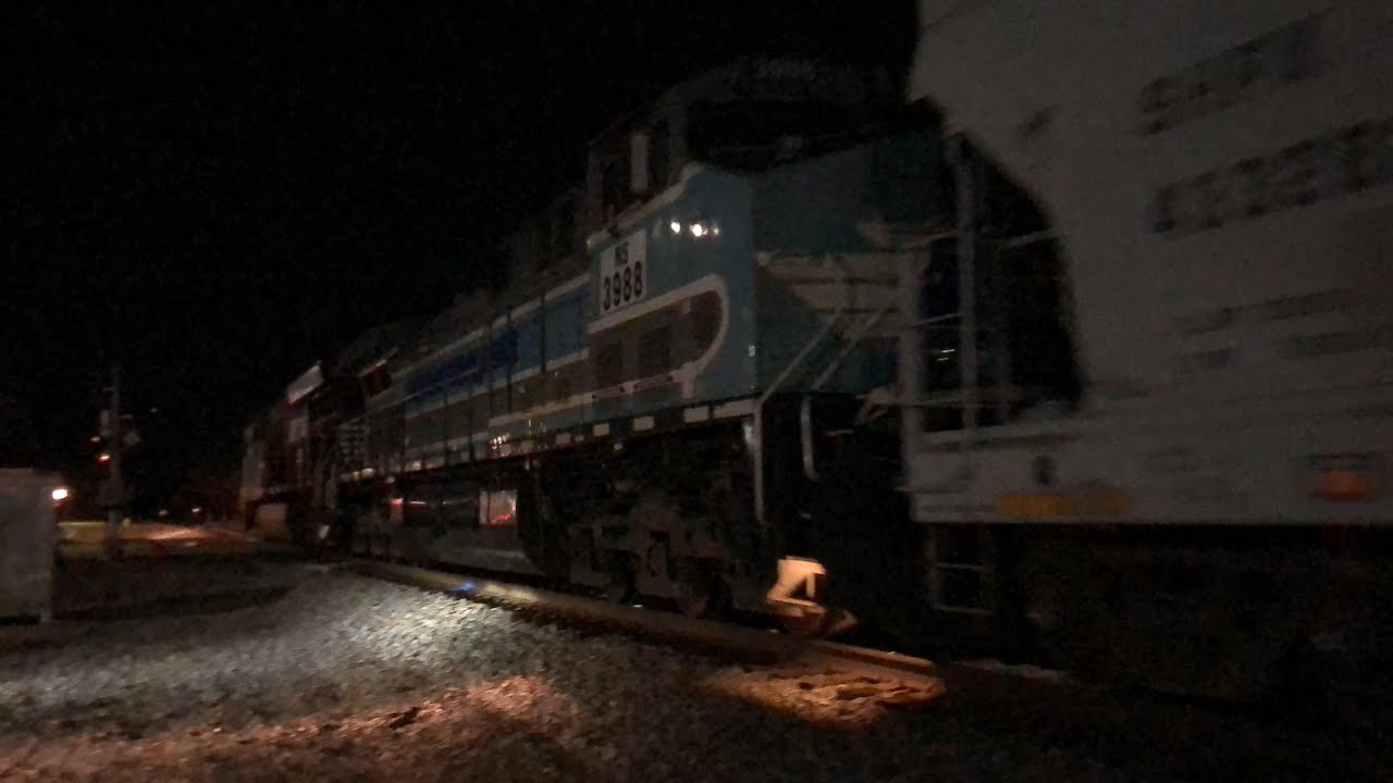Night Railfanning In Manassas featuring 4001, an SD70M-2, & An Ex CEFX ...