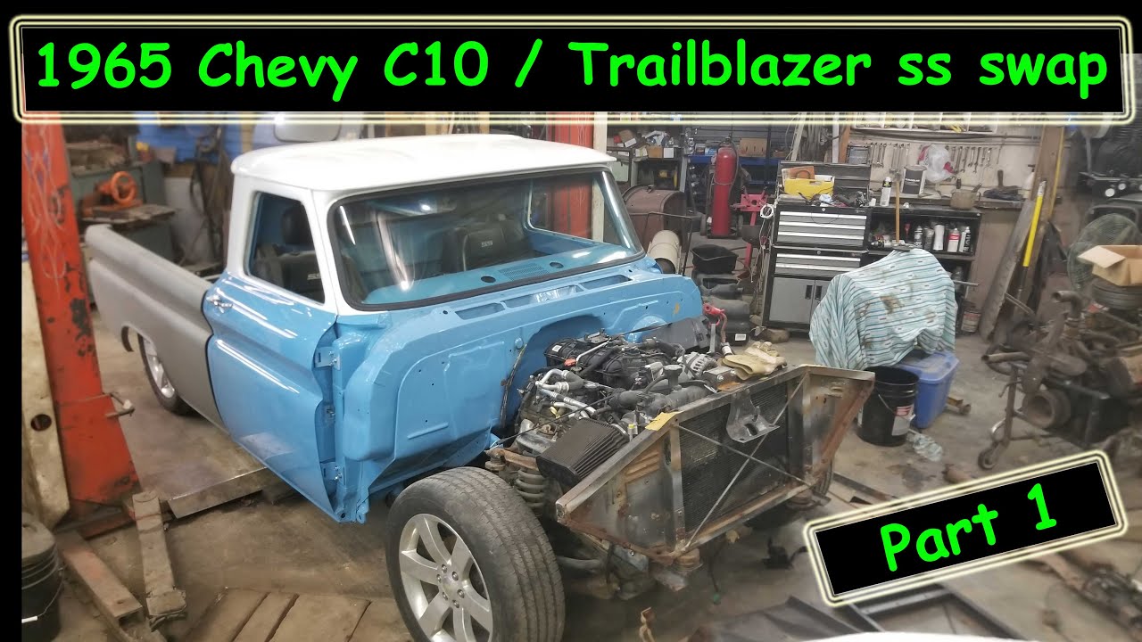 1965 Chevy C10 mounted to a 06 Trailblazer SS chassis and power train ...