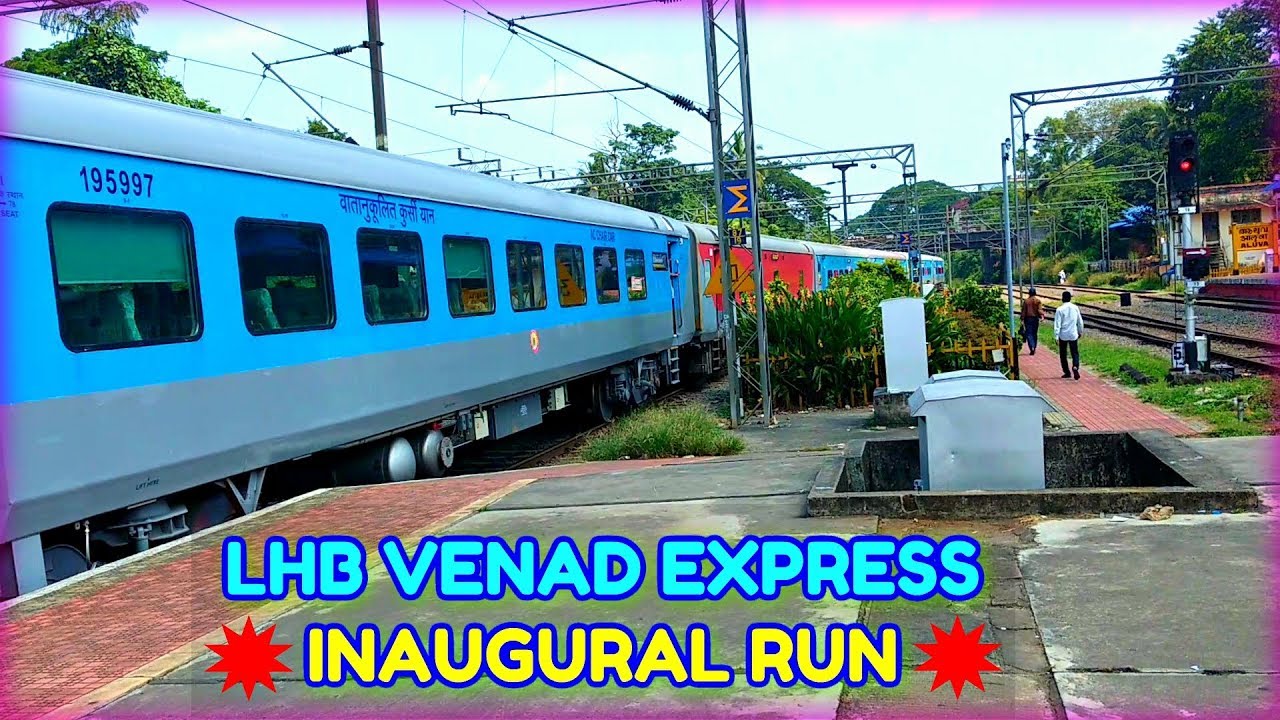 WHAT A BEAUTY! 💙 First Run LHB Venad Express - YouTube