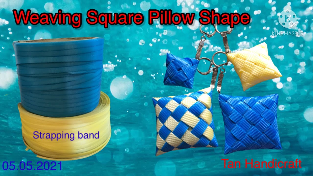 Tutorial ke 255 - Weaving Square Shape (ketupat) Keychain - Strapping ...