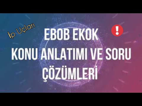 LGS  8. SINIF MATEMATİK EBOB-EKOK  LGS 2020