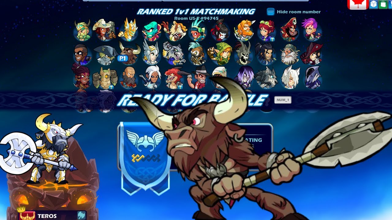 Level 40+ Teros Gameplay [Brawlhalla] - YouTube