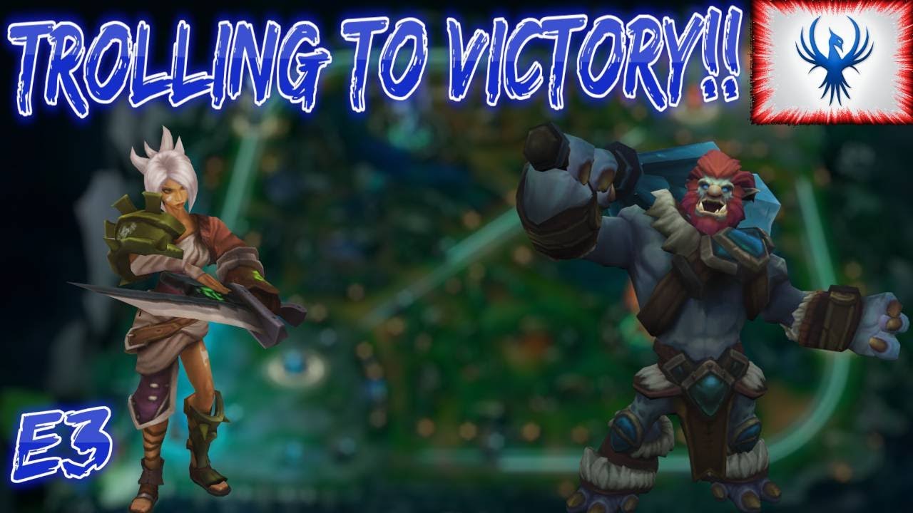 Winning Top Through Trolling!! League Of Legends Ranked Climb E3 - YouTube
