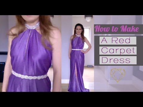 How To Make a Red Carpet Dress - YouTube