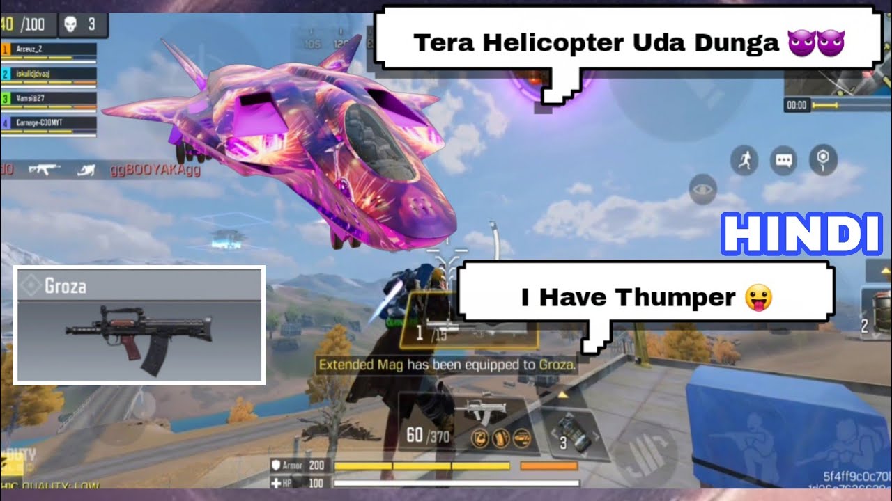 NEW Groza In Battleroyal | Cod Mobile Gameplay - YouTube