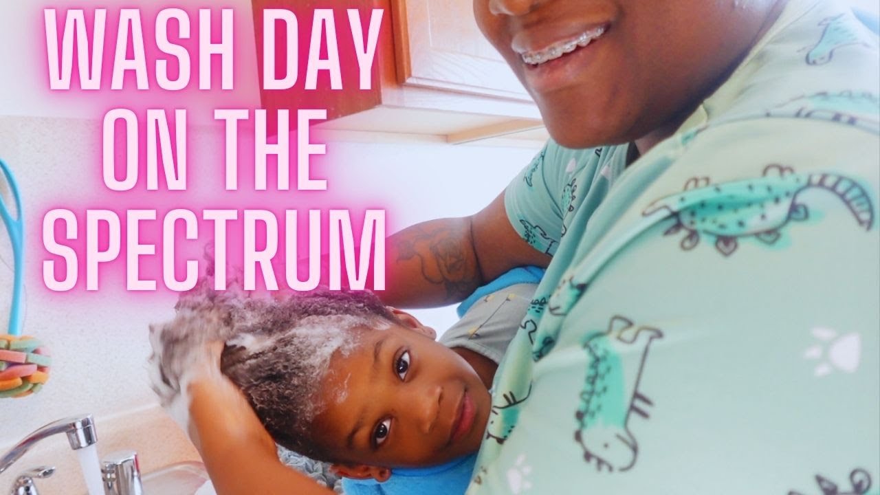 THIS TOOK OVER AN HOUR | WASHING MY AUTISTIC DAUGHTER'S 4C HAIR - YouTube