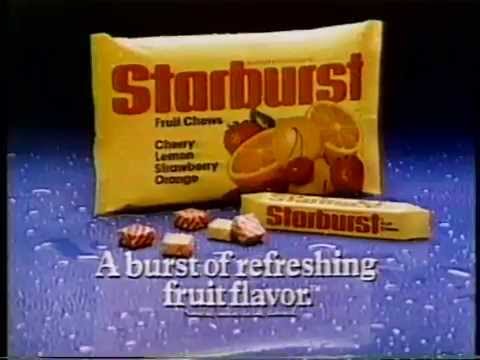 Starburst fruit chew candy commercial 1982 - YouTube