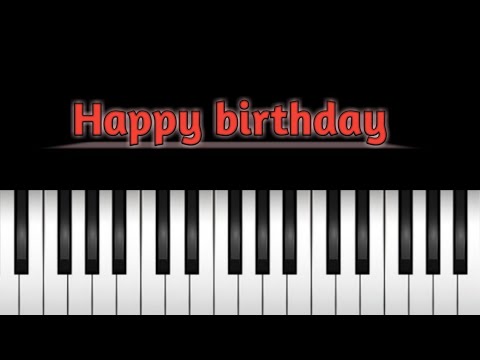 Happy birthday - easy piano tutorial - YouTube