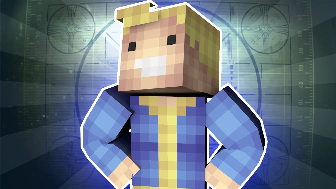 Minecraft Mini-Game: INVASION WITH FALLOUT 4's VAULT BOY! - YouTube