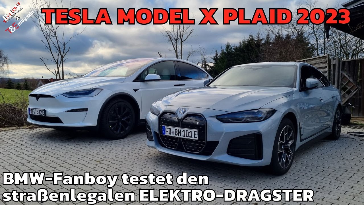TESLA MODEL X Plaid 2023: BMW-Fanboy testet den straßenlegalen "Elektro ...