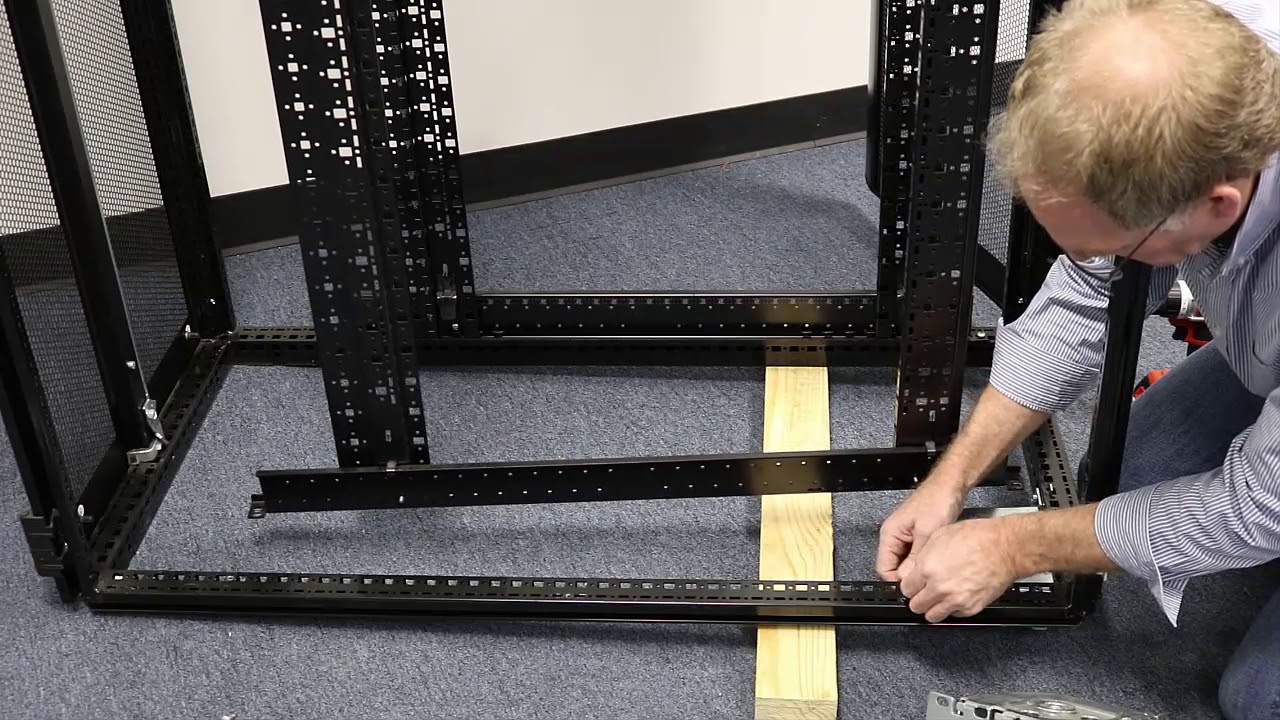 Installing Corner Castors In a 600mm Wide Rack - YouTube