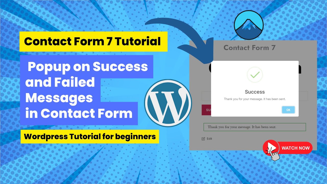 How to Show Popup on Success and Failed Messages In Contact Form 7 ...