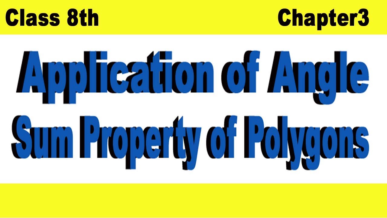 Question based on angle sum property of polygons - YouTube