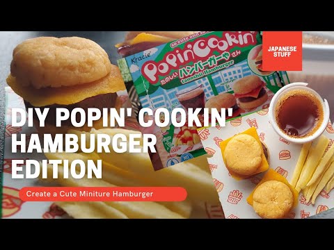 Tiny Japanese Burger Kit Kracie Popin' Cookin' Hamburger | Gummy Candy ...