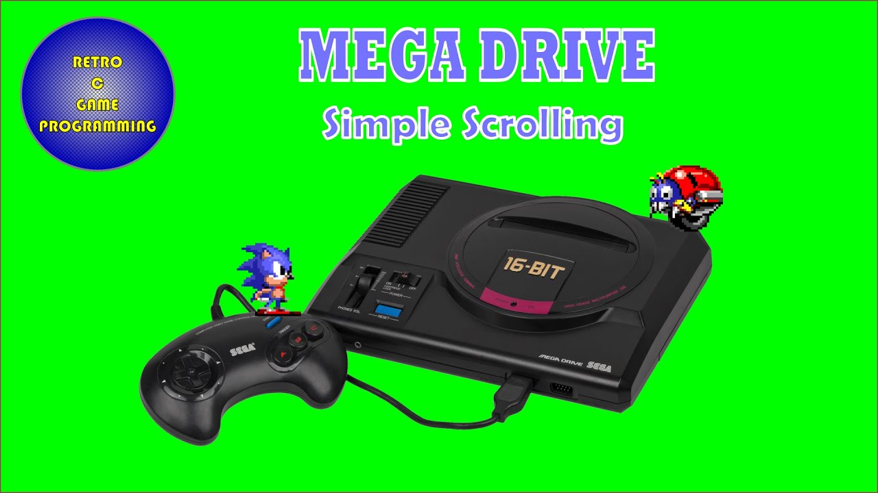Sega Mega Drive Programming in C : - Episode 2 - Simple Scrolling - YouTube