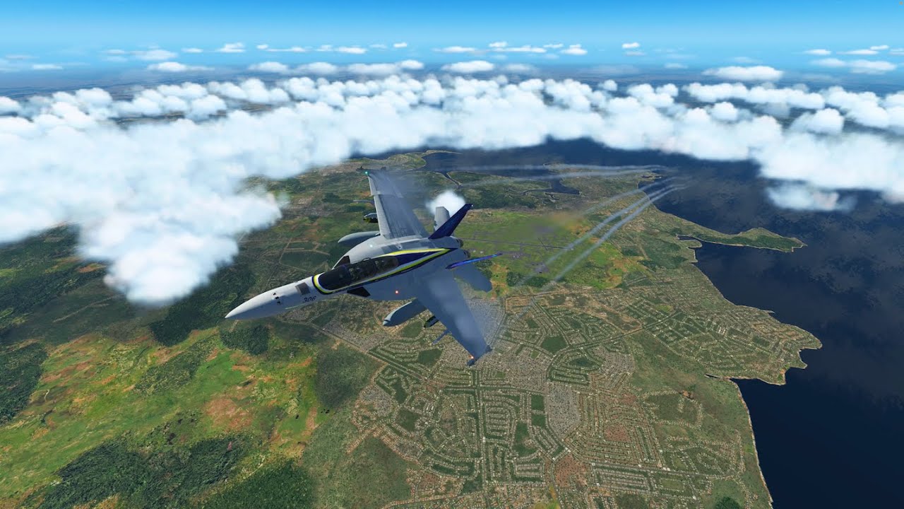 PITCH BLACK RAAF F-18 SUPER HORNET NO.6 SQUADRON AT DARWIN AFB XPLANE11 ...