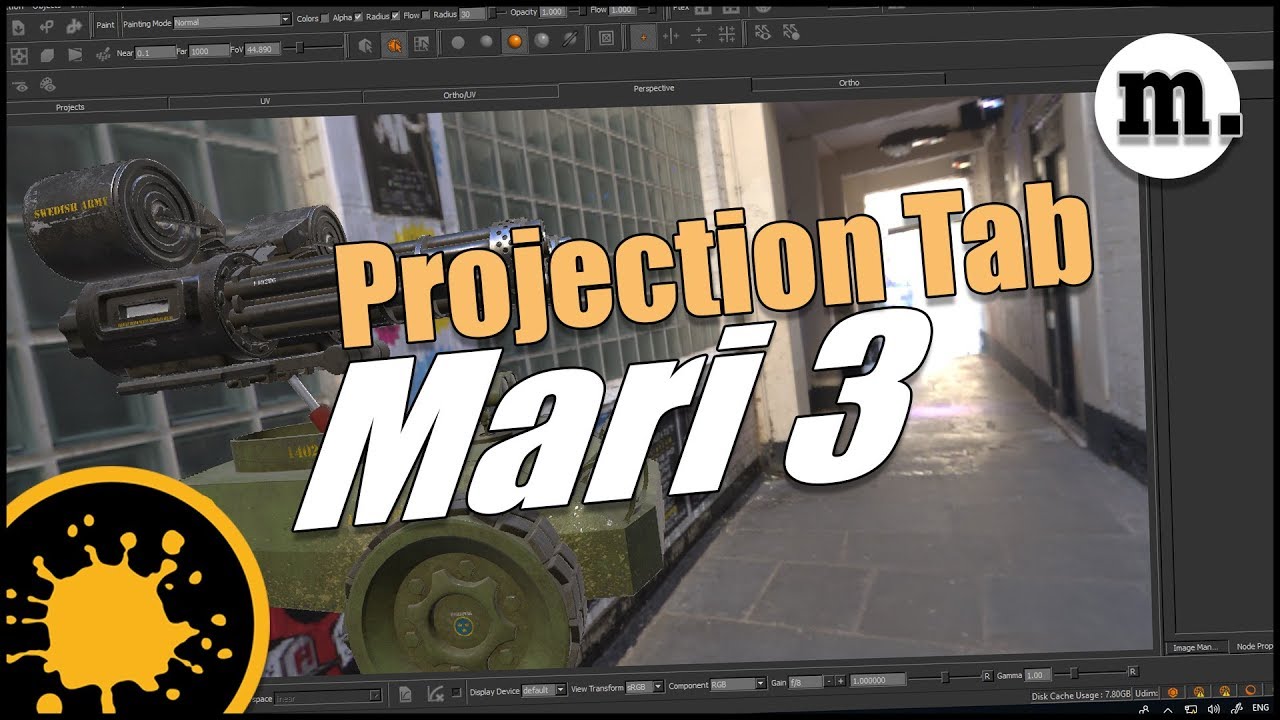 Mari Projection Tab and Masking Paint tutorial | Introduction to Mari 3 ...